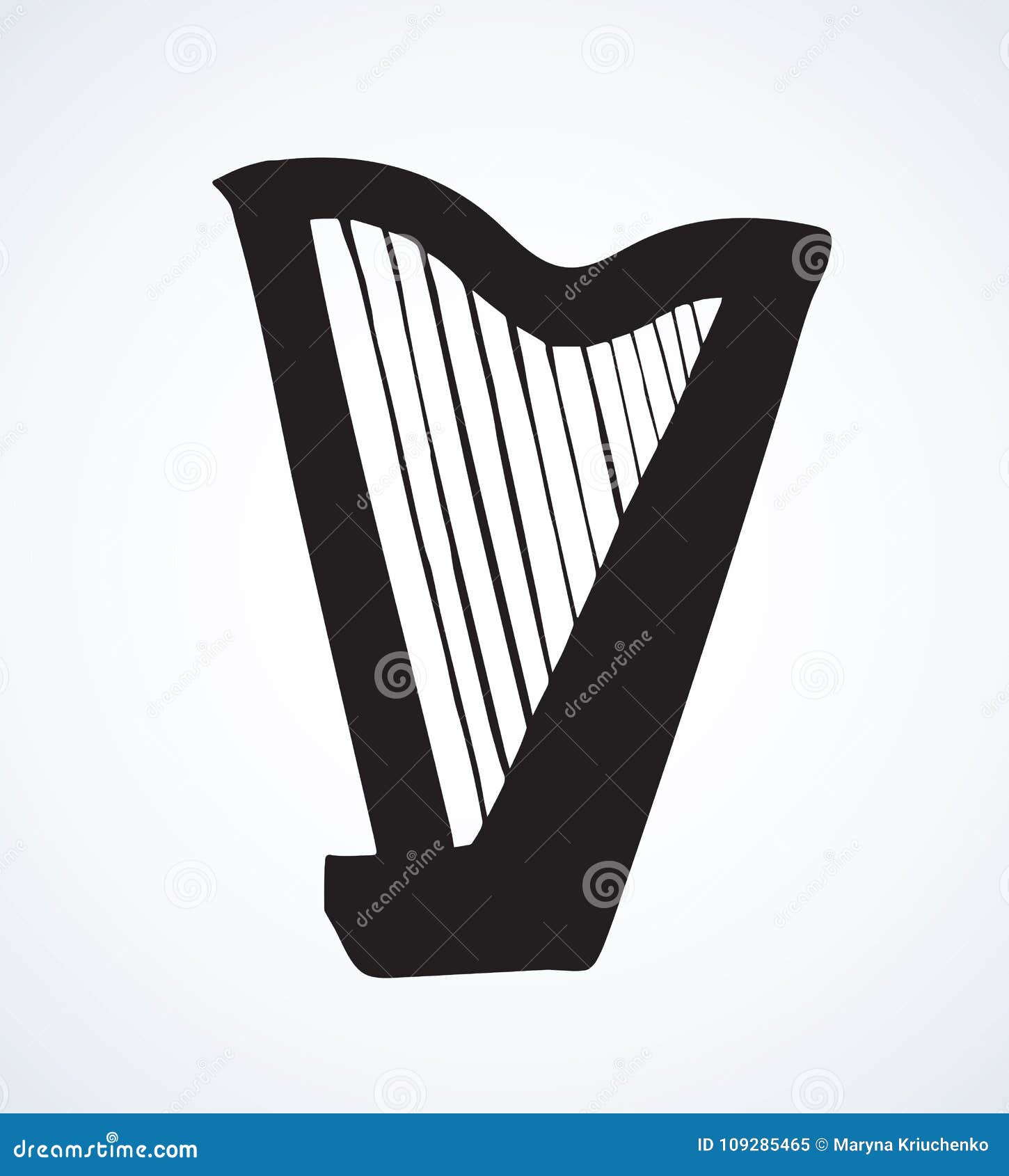 Arpa Gráfico del vector ilustración del vector. Ilustración de ...