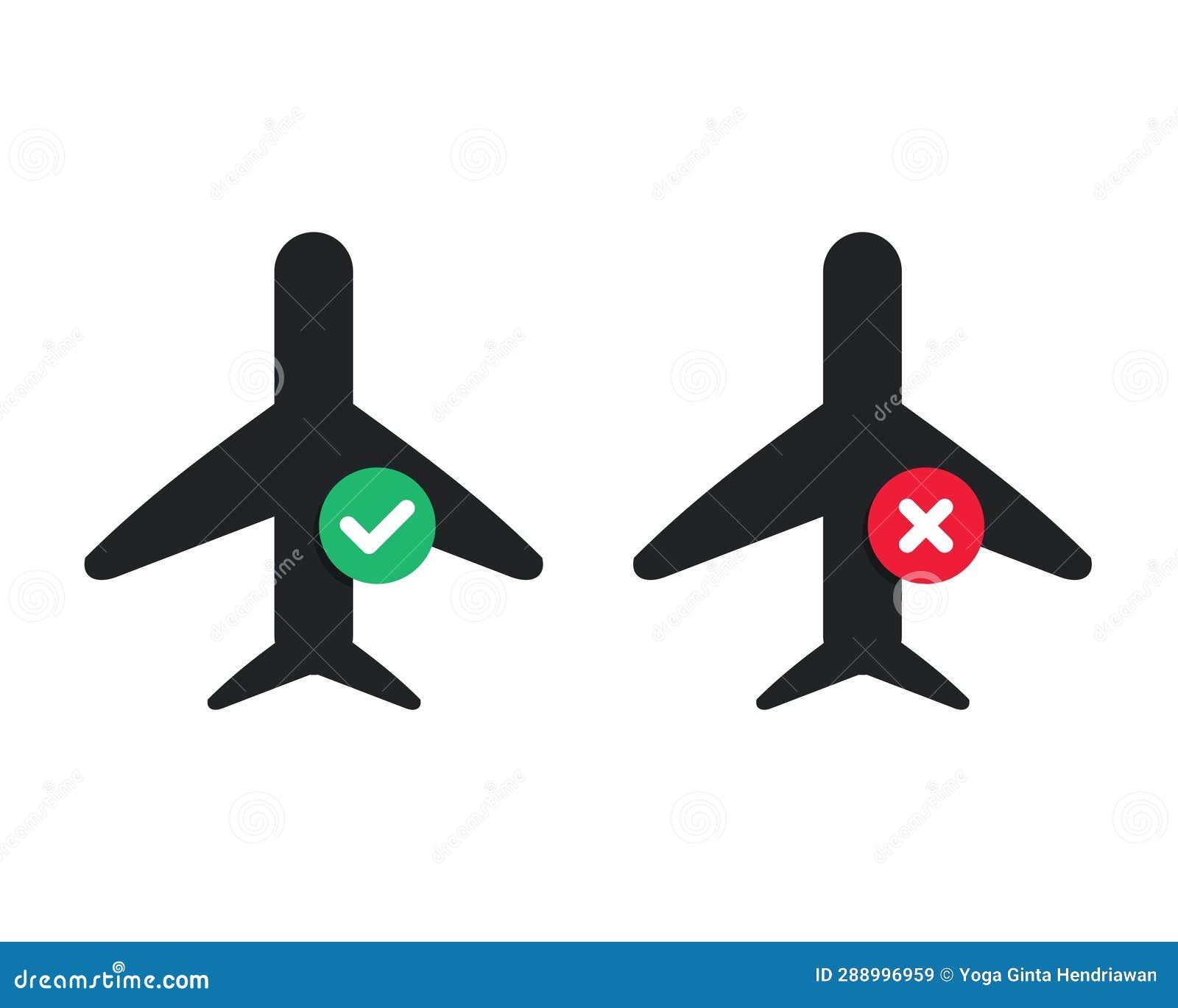 Arplane Checkmark Icon. Illustration Vector Stock Illustration ...