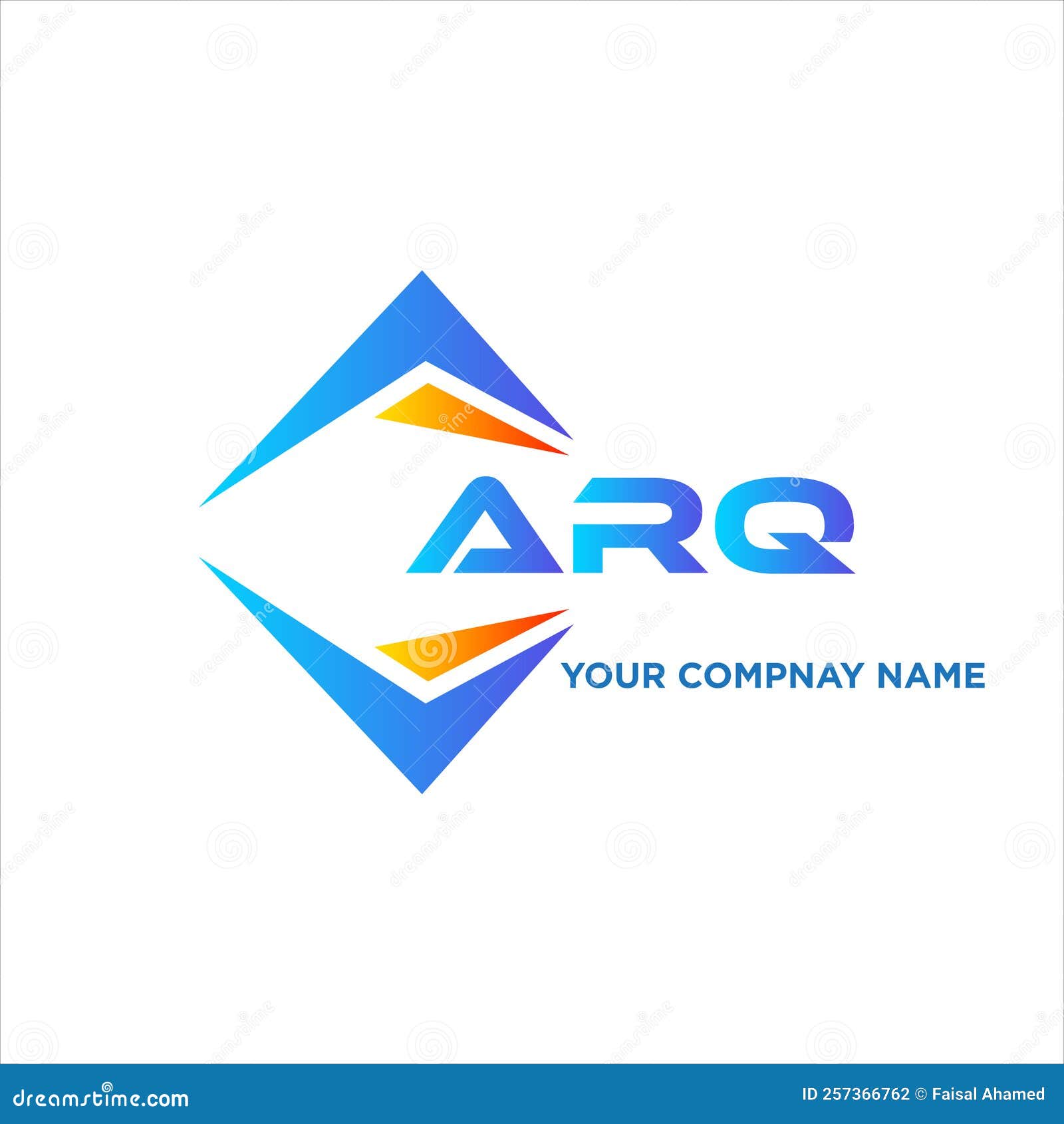 ARQ Abstract Technology Logo Design on White Background. ARQ Creative ...