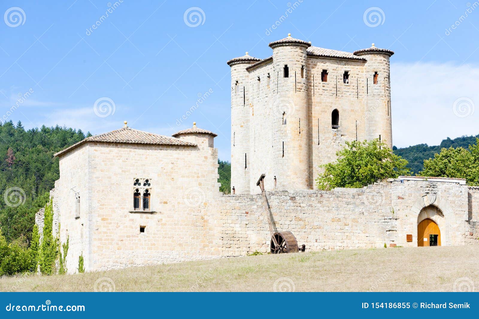 Arques Castle, Languedoc-Roussillon, France Stock Image - Image of ...