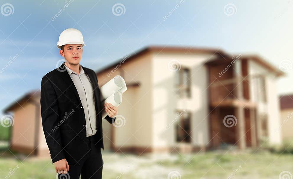 Arquitecto, Constructor O Ingeniero Estructural Imagen de archivo ...