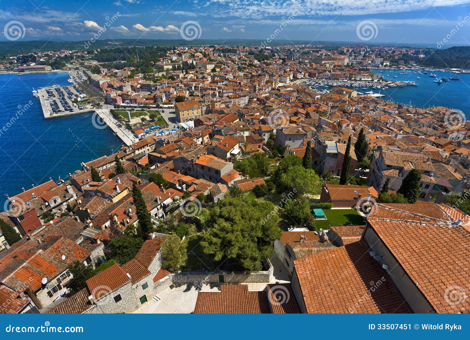 Arquitectura Da Cidade De Rovinj Imagem de Stock - Imagem de costa ...