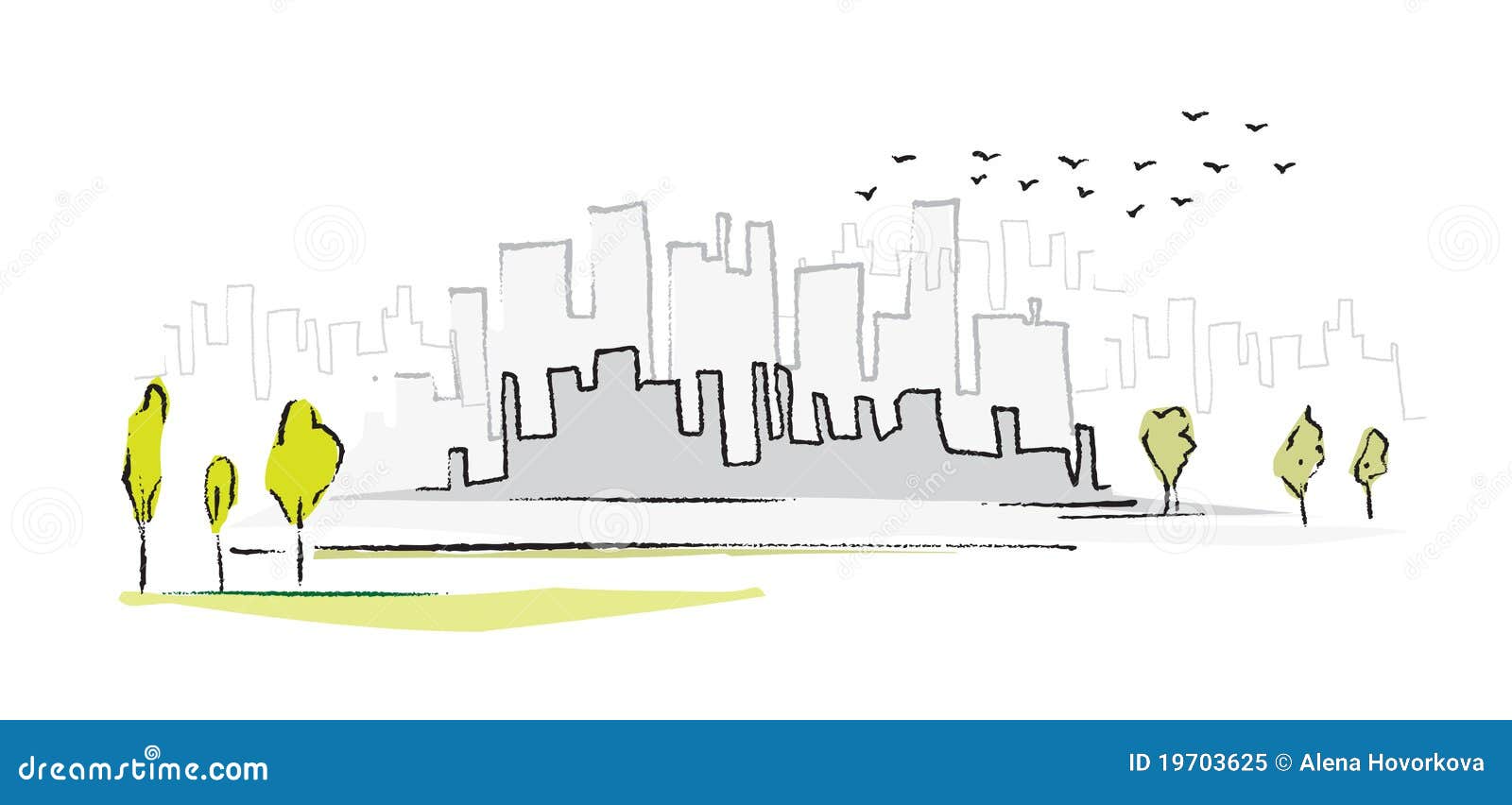 Arquitectura Da Cidade, Desenho Simbólico Simples Ilustração do Vetor ...