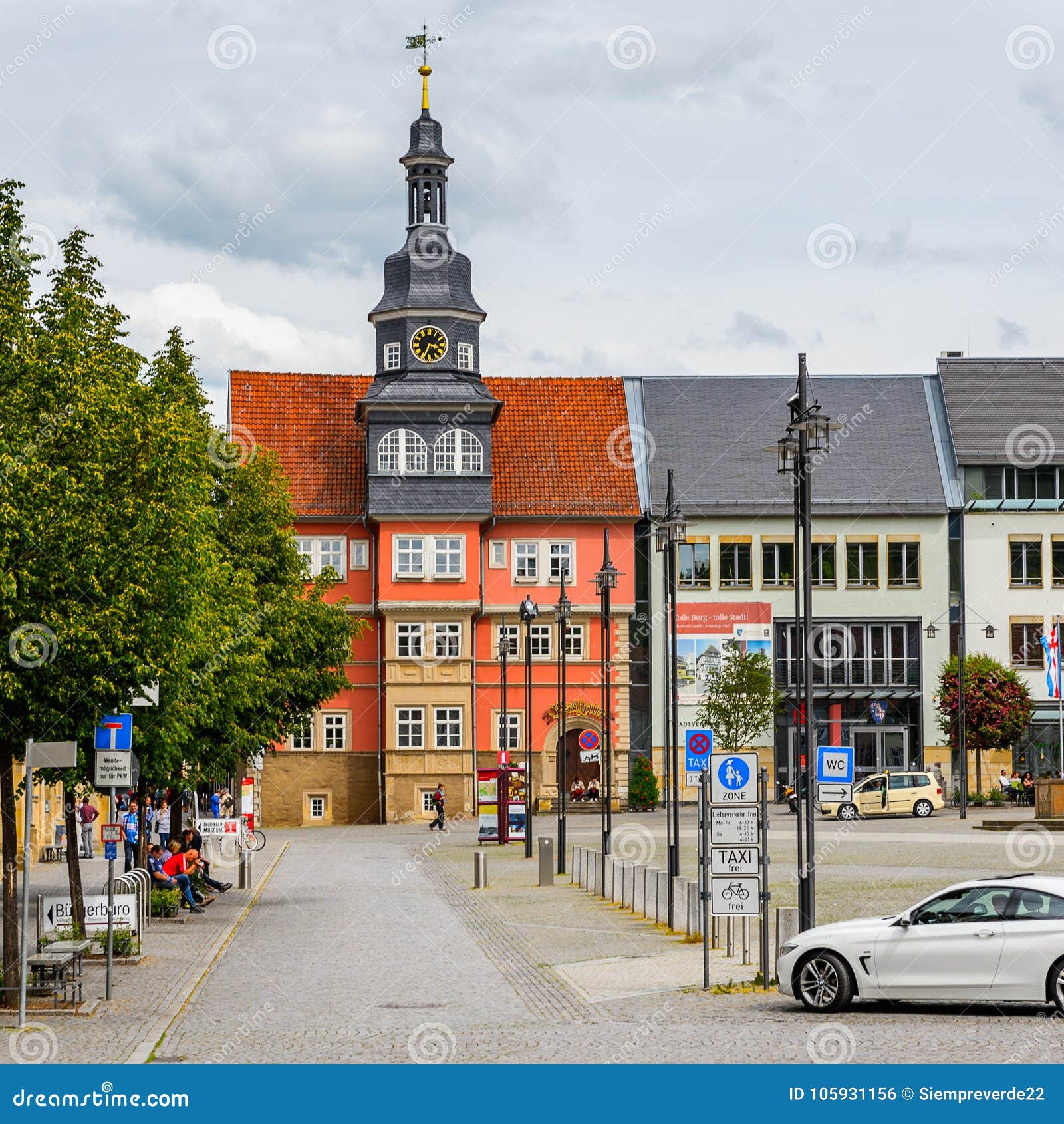 Arquitectura De Eisenach, Thuringia, Alemania Foto editorial - Imagen ...