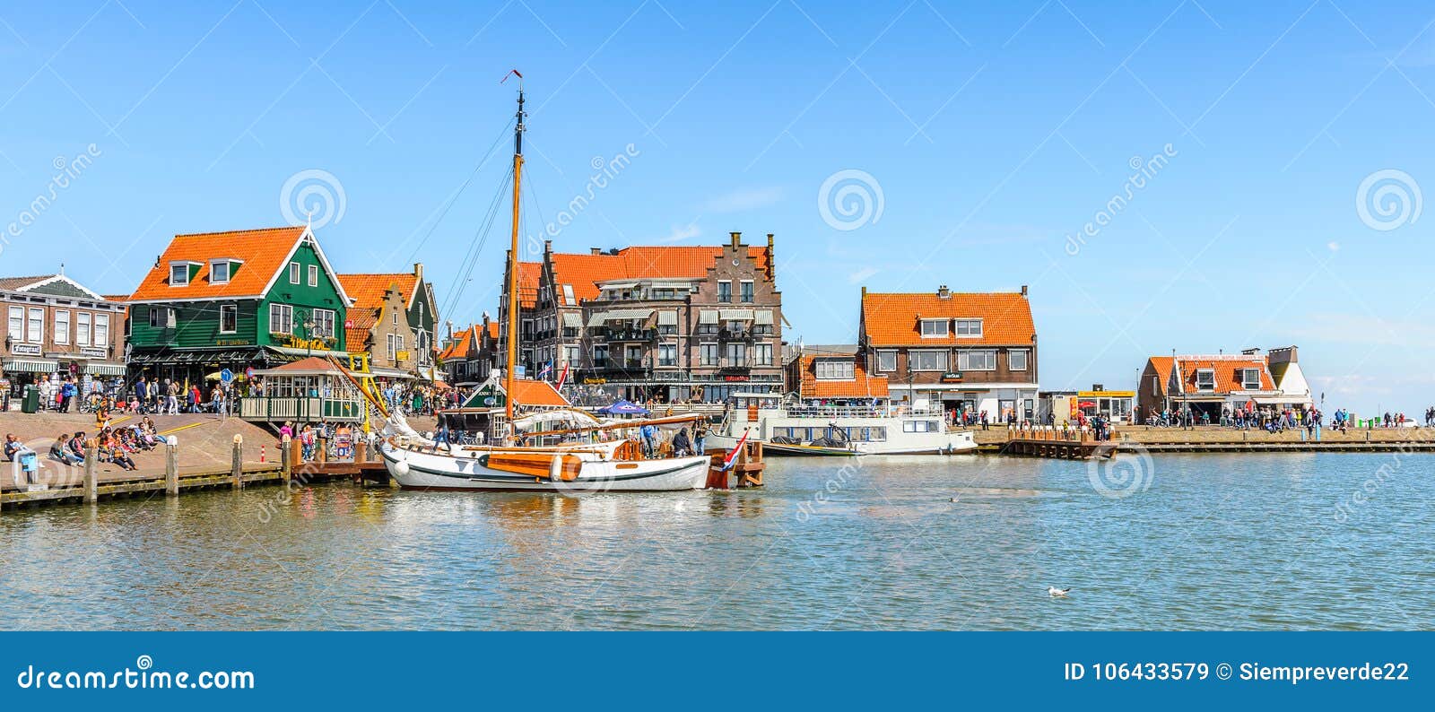 Arquitectura De Volendam, Países Bajos Imagen de archivo editorial ...