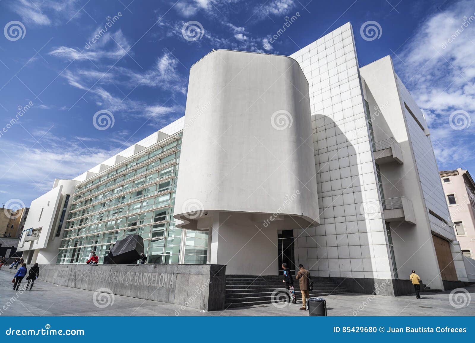 Arquitectura Moderna, Museo, MACBA, Barcelona Imagen editorial - Imagen ...