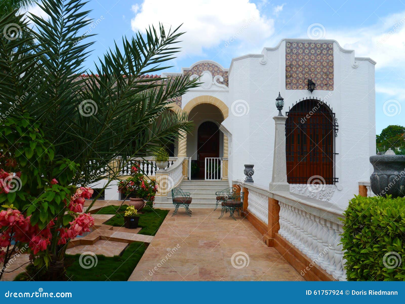 Arquitetura Colonial Da Casa De Merida Mexico Foto de Stock - Imagem de ...