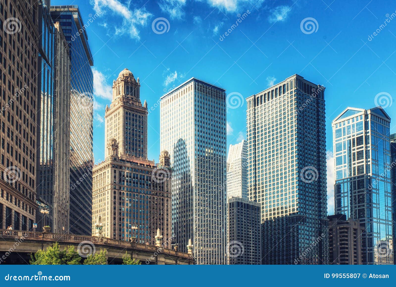 Arquitetura Da Cidade Chicago Illinois, EUA Fotografia Editorial ...