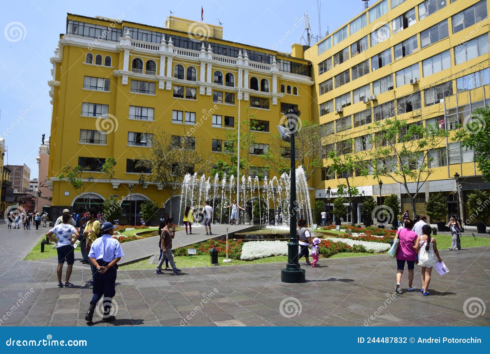 Arquitetura Da Cidade De Lima. Peru Fotografia Editorial - Imagem de ...