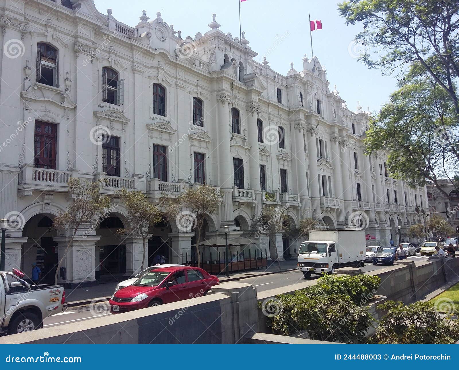 Arquitetura Da Cidade De Lima. Peru Foto de Stock Editorial - Imagem de ...