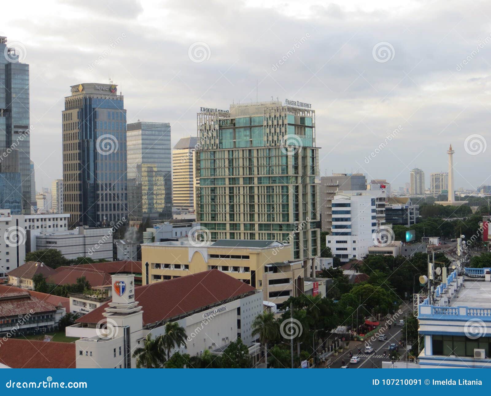 Arquitetura Da Cidade De Menteng, Jakarta Foto Editorial - Imagem de ...