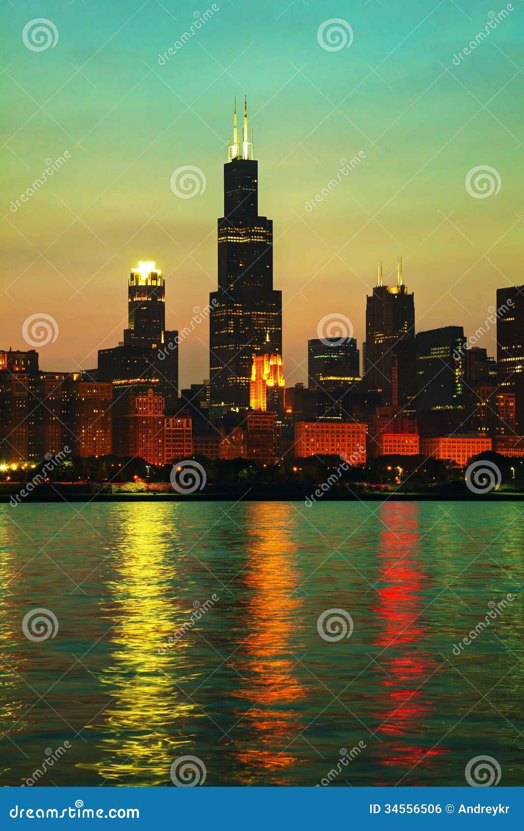 Arquitetura Da Cidade Do Centro De Chicago Foto de Stock - Imagem de ...