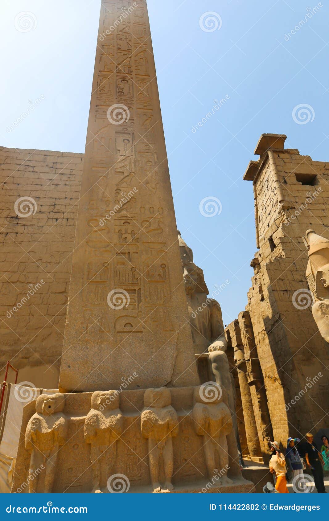 Arquitetura Do Templo Em Luxor - Egito Fotografia Editorial - Imagem de ...