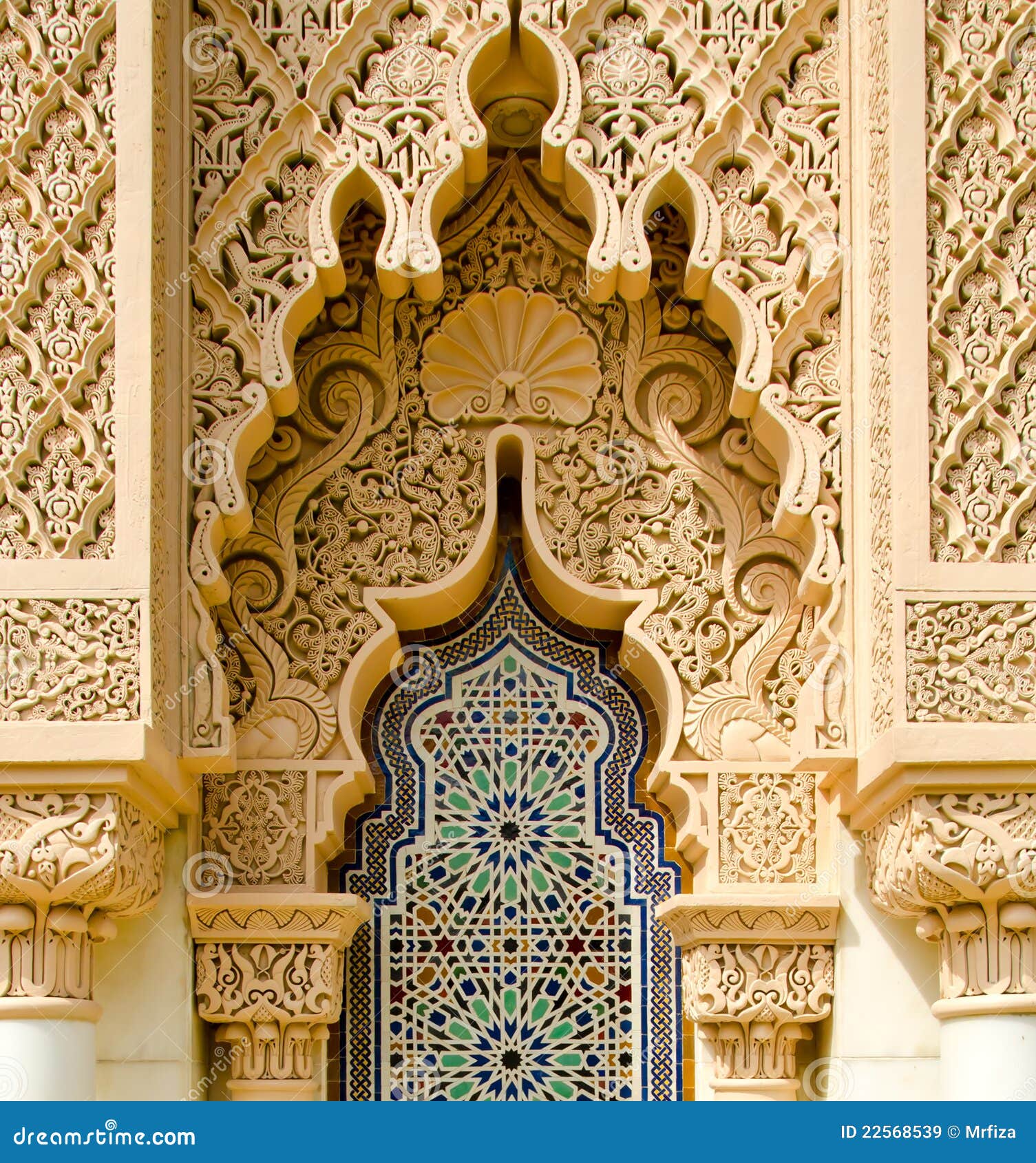 Arquitetura Marroquina Tradicional Imagem de Stock - Imagem de islam ...