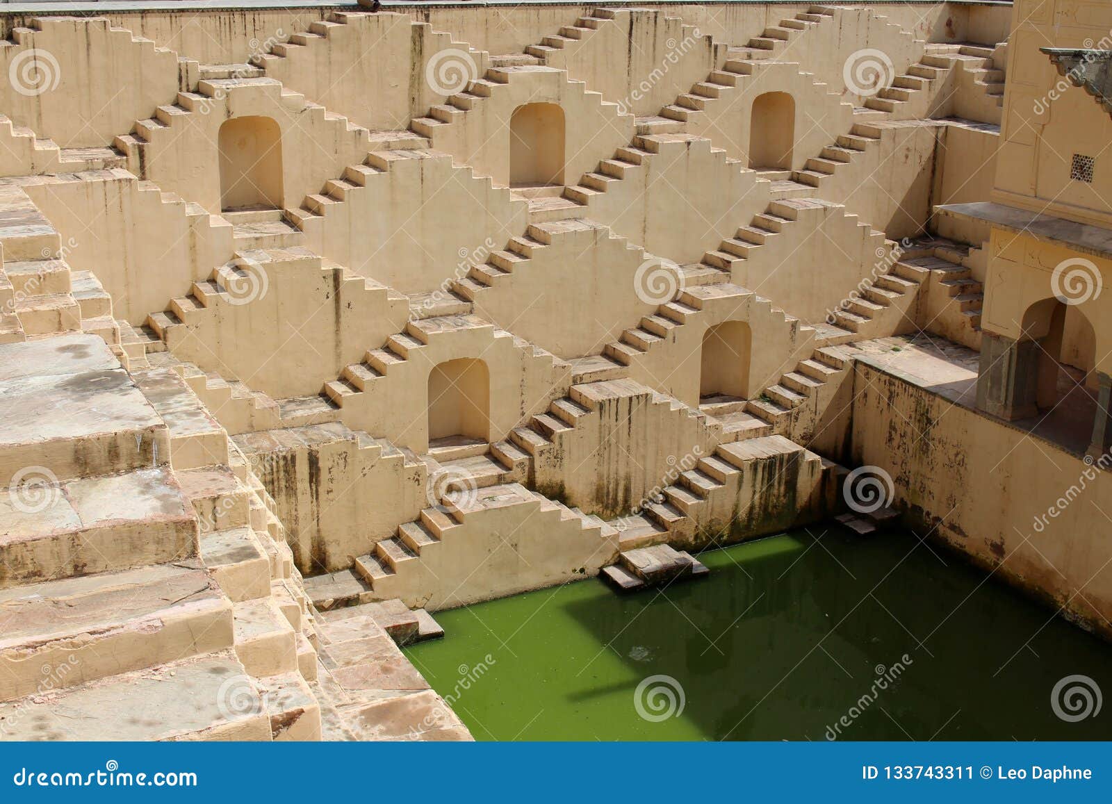 A Arquitetura Original De Um Stepwell Chamado Imagem de Stock - Imagem ...