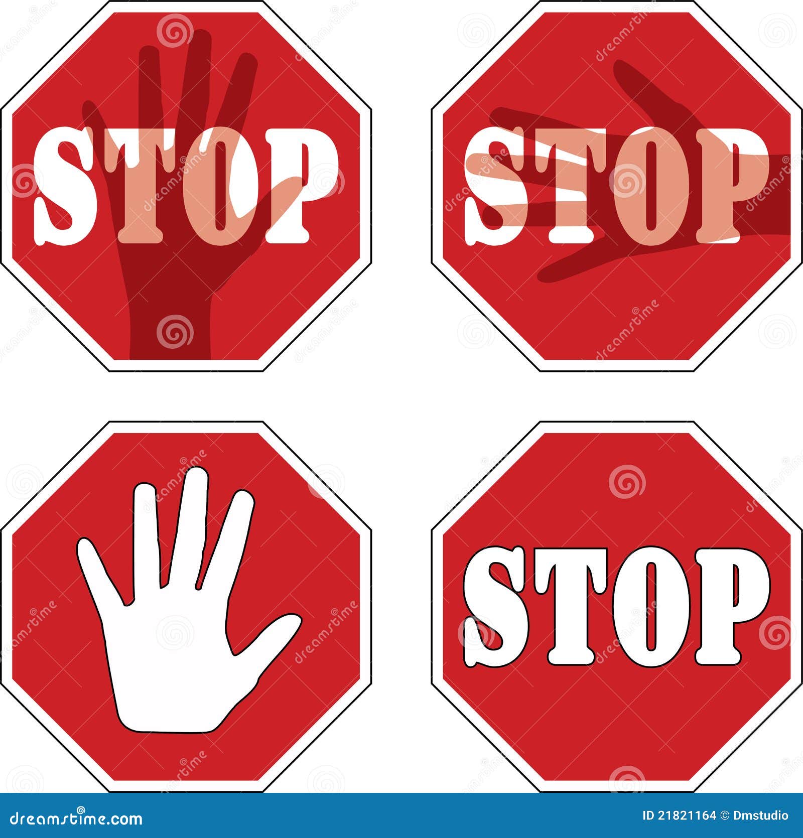 Arrêtez les signes illustration de vecteur. Illustration du sécurité ...