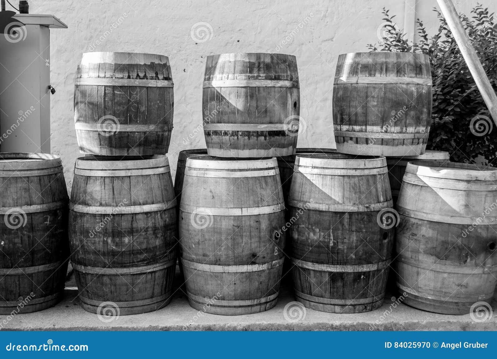 Arrange of barrels stock photo. Image of retro, black - 84025970