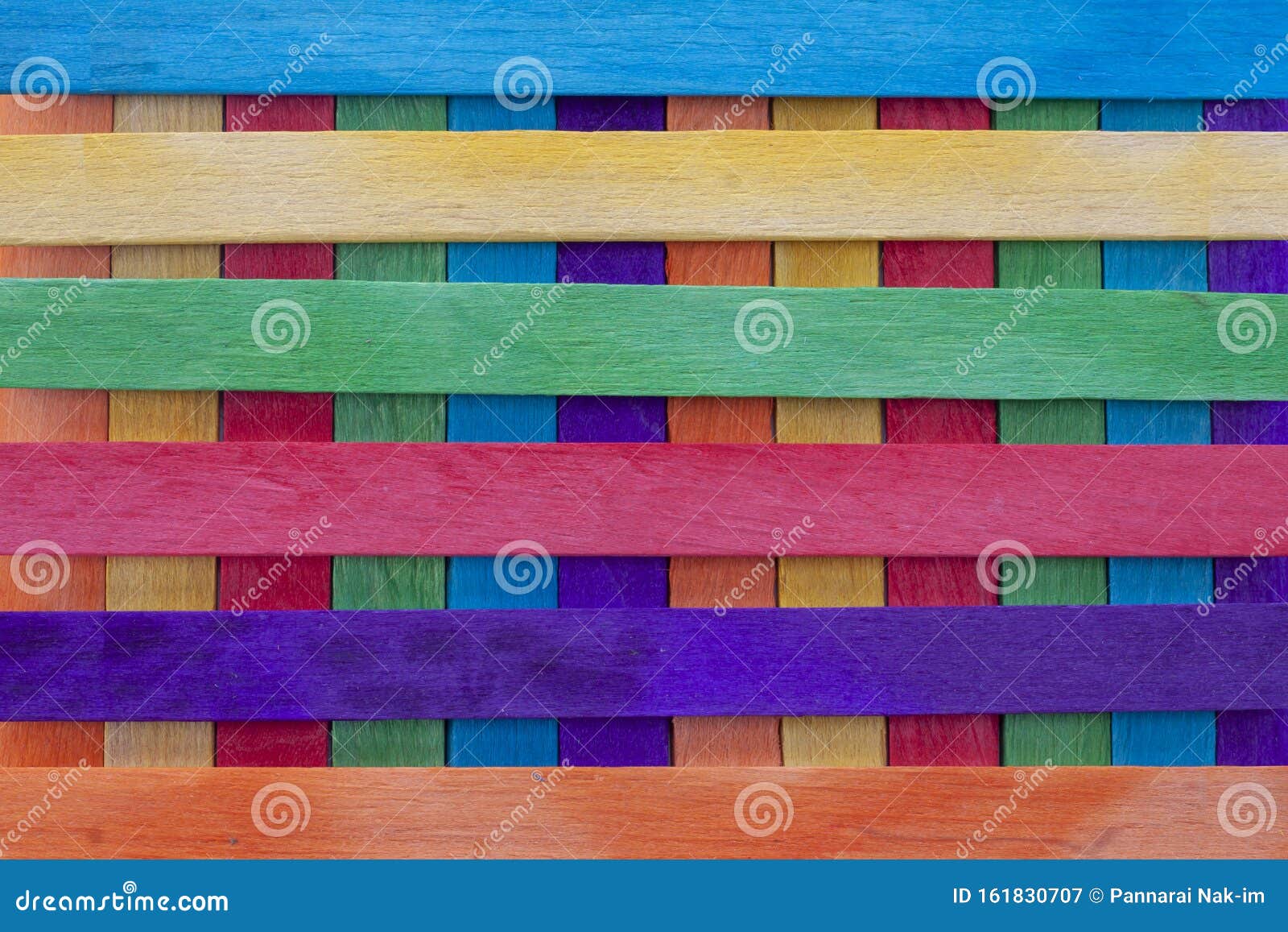 Arrange the Colorful Popsicle Sticks for Background. Stock Image ...