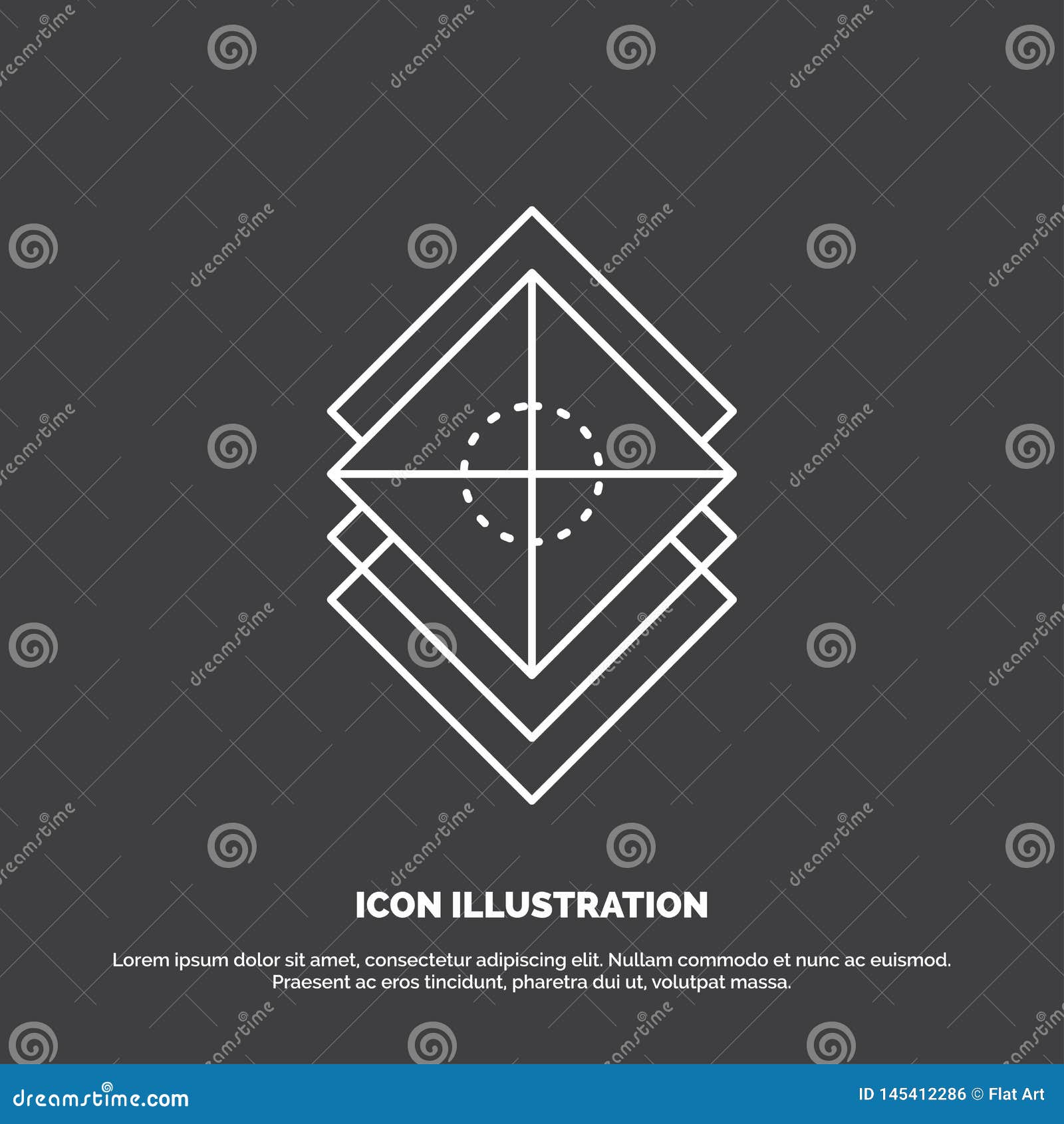 Arrange Design Layers Stack Layer Icon Line Vector Symbol For Ui