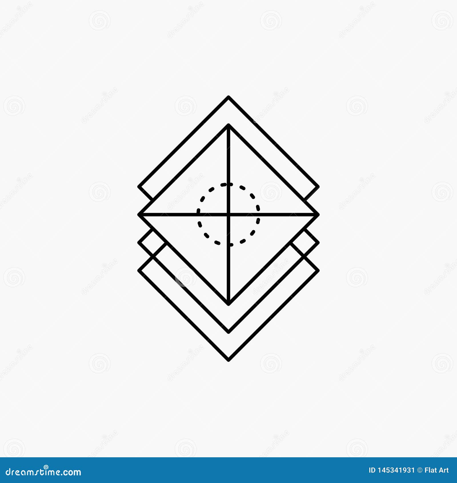 Arrange, Design, Layers, Stack, Layer Line Icon. Vector Isolated ...