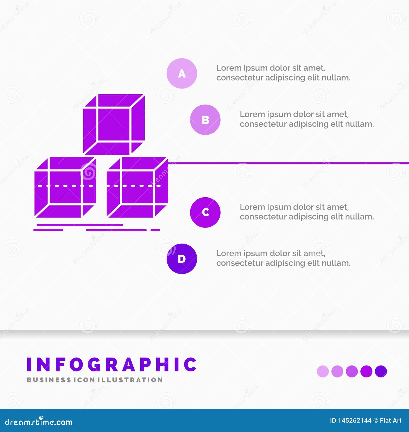 Arrange, Design, Stack, 3d, Box Infographics Template for Website and ...