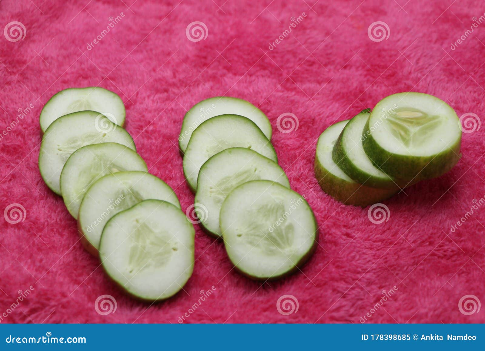 Arrange Round Shape Cucumber in Kitchen Stock Image - Image of healthy ...