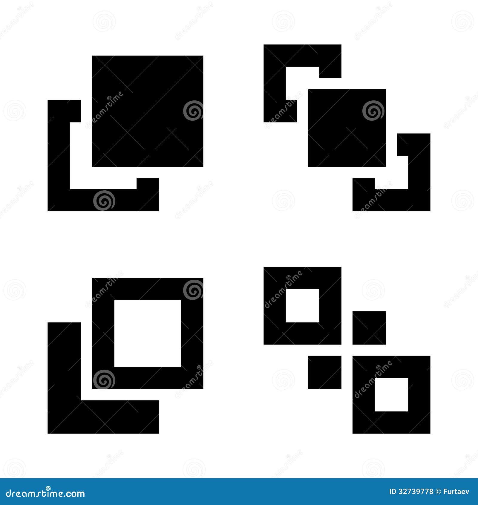 Arrange set stock vector. Illustration of front, icons - 32739778