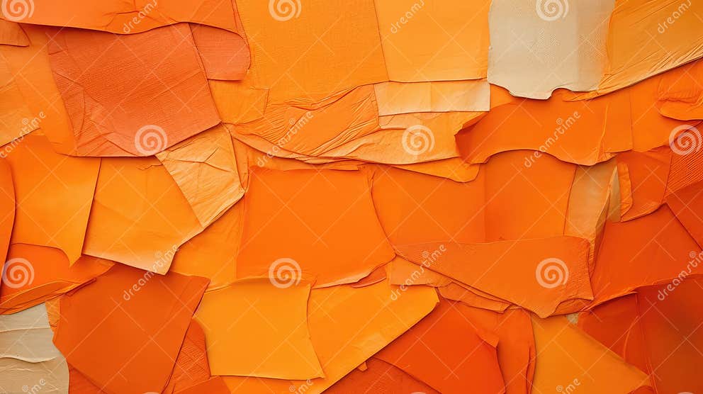 Arranged Orange Construction Paper Texture Stock Illustration ...
