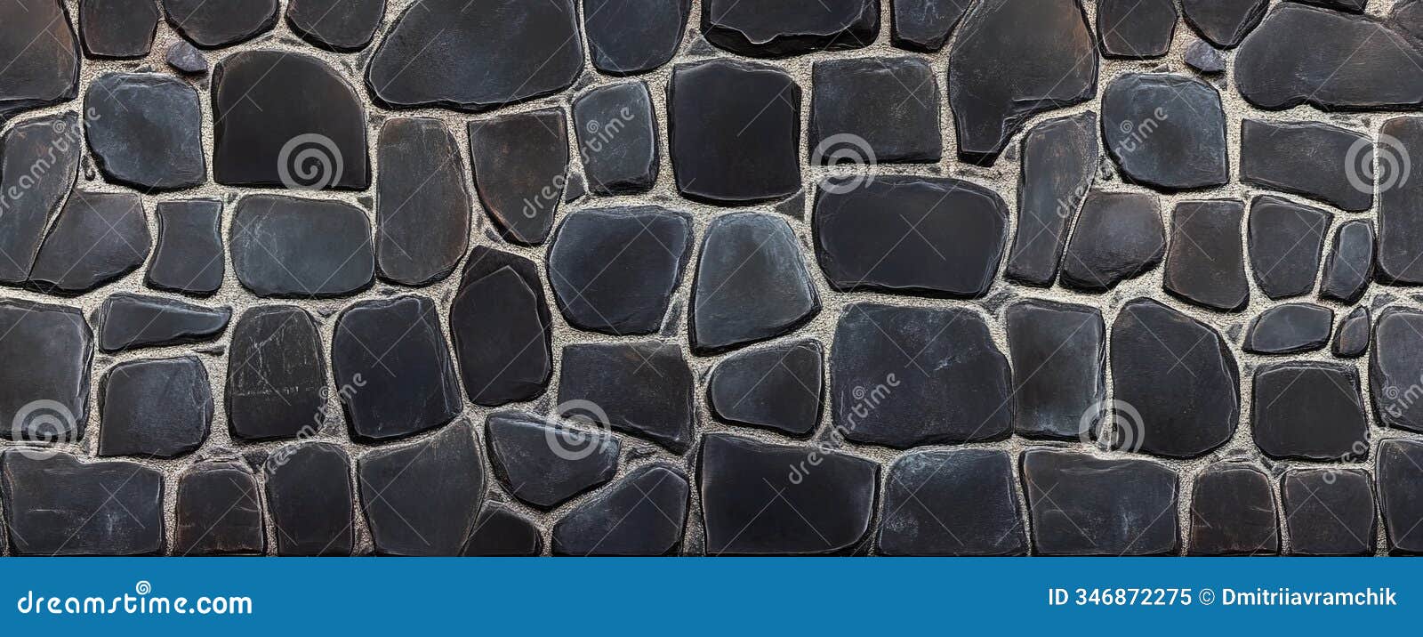 An Arranged Paving Stone Pavement, Cut Out from a Perspective Viewpoint ...