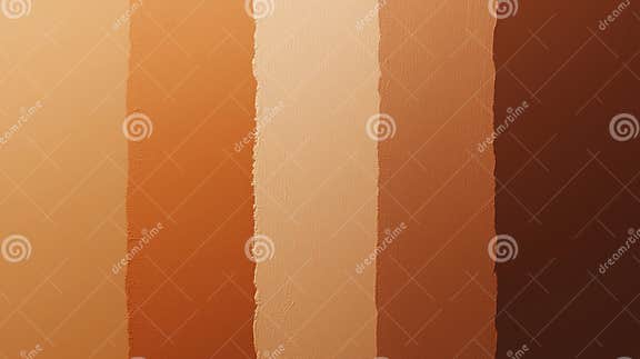 Arranged Torn Paint Samples in Warm Tones for Interior Design. Vertical ...