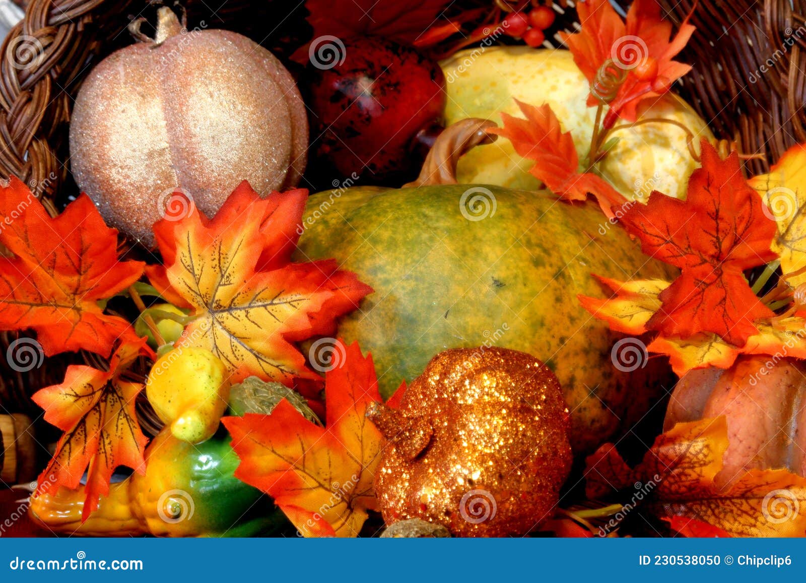 Arrangement of Autumn and Fall Theme Decorations Stock Photo - Image of ...
