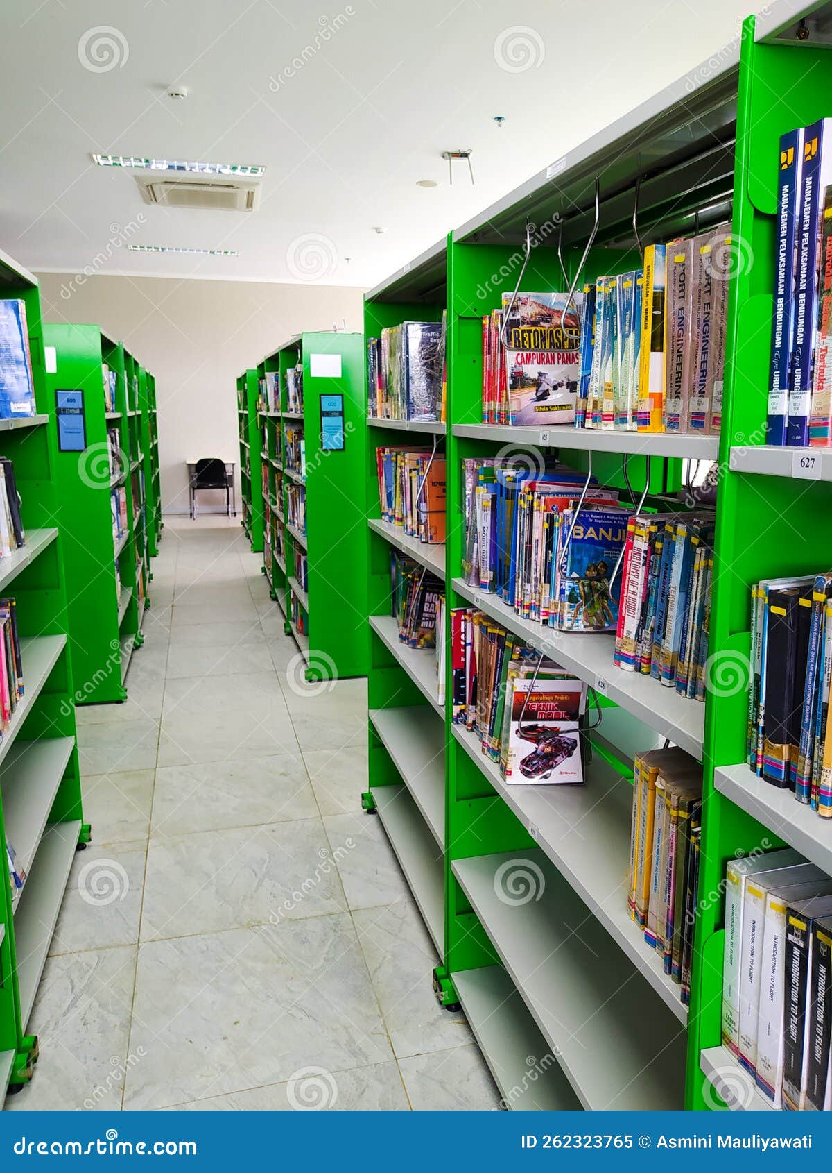 Arrangement of Books on Shelves in the Library Stock Image - Image of ...