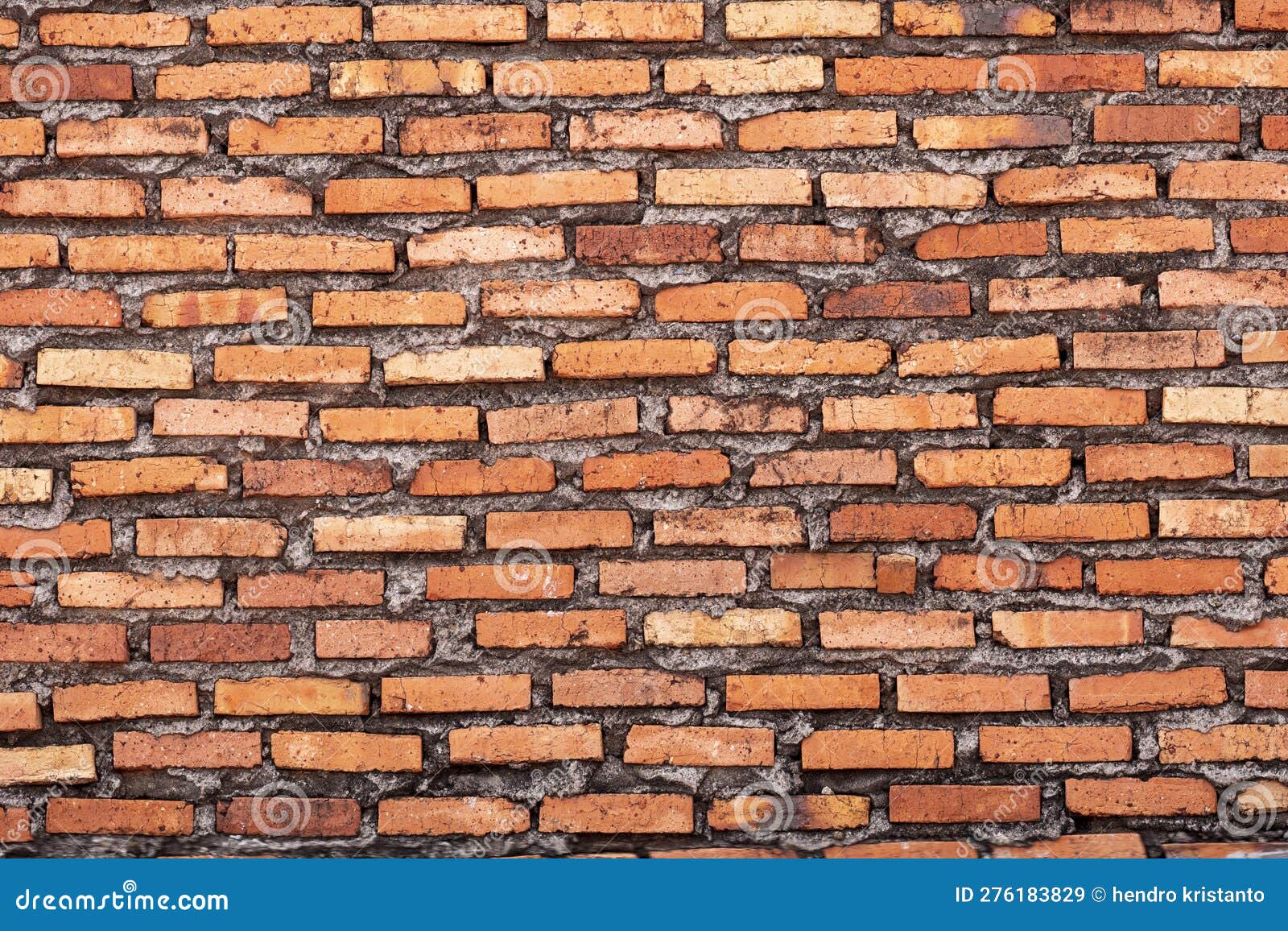 The Arrangement of Bricks and Cement Forms a Wall Stock Image - Image ...