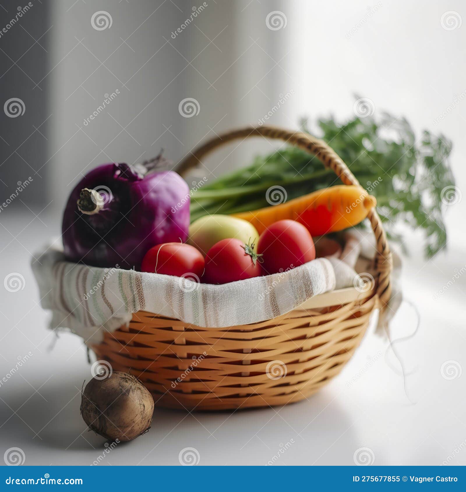 Arrangement of Different Types of Colorful Vegetables in a Basket with ... Arrangement of Different Types of Colorful Vegetables in a Basket with ...