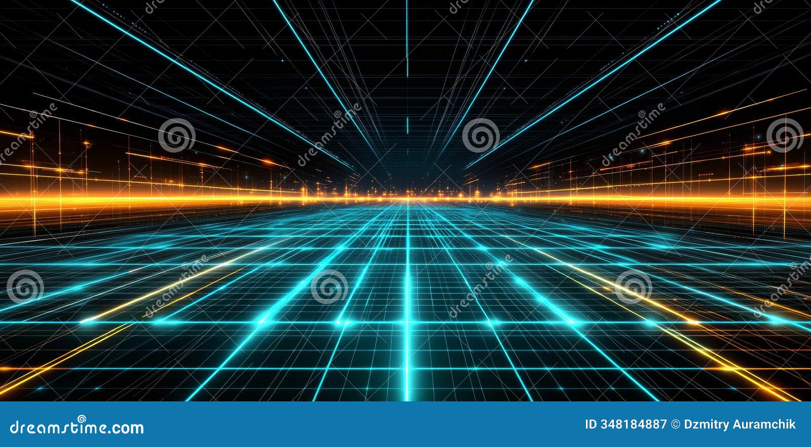 Hi-tech Background. Close-up Photo, Blue Circuit. Cyberpunk Futuristic ...