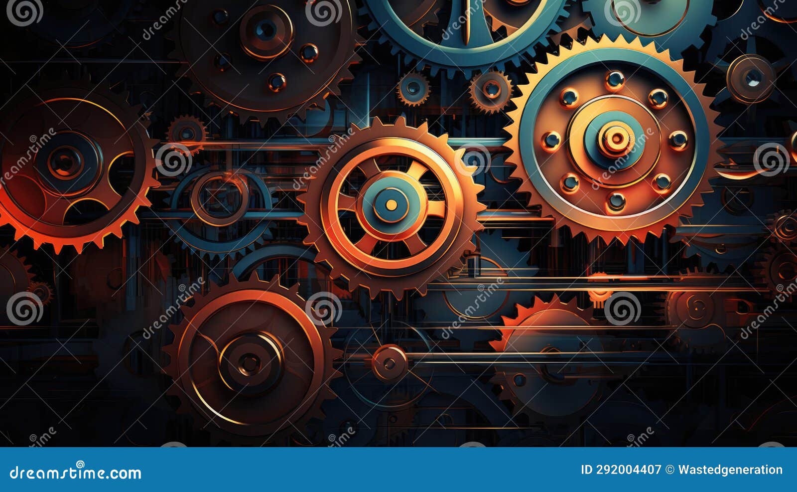 Close-up of Interlocking Gears, an Abstract Dance of Precision and ...