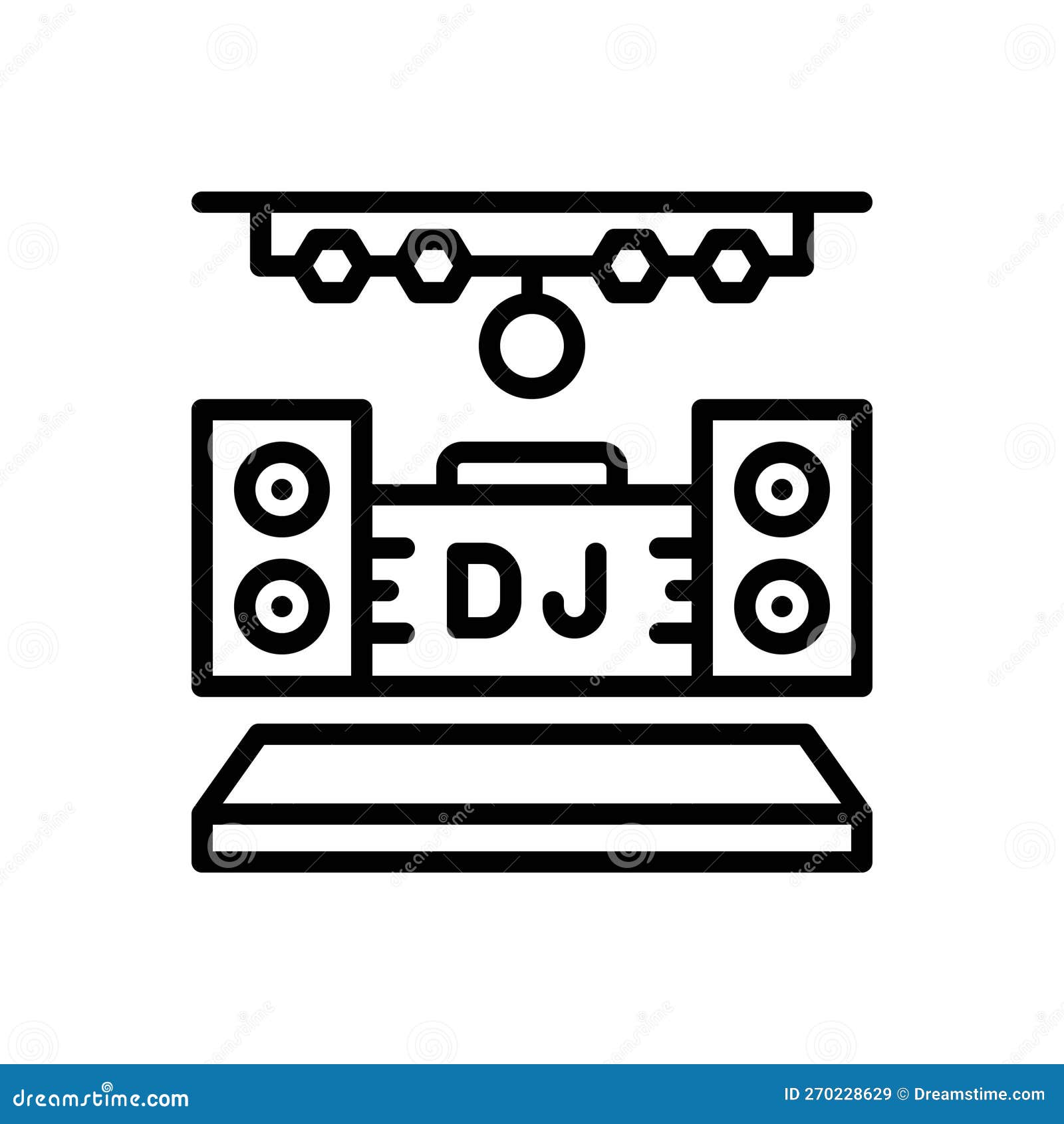 Black Line Icon for Arrangement, System and Setting Stock Vector ...