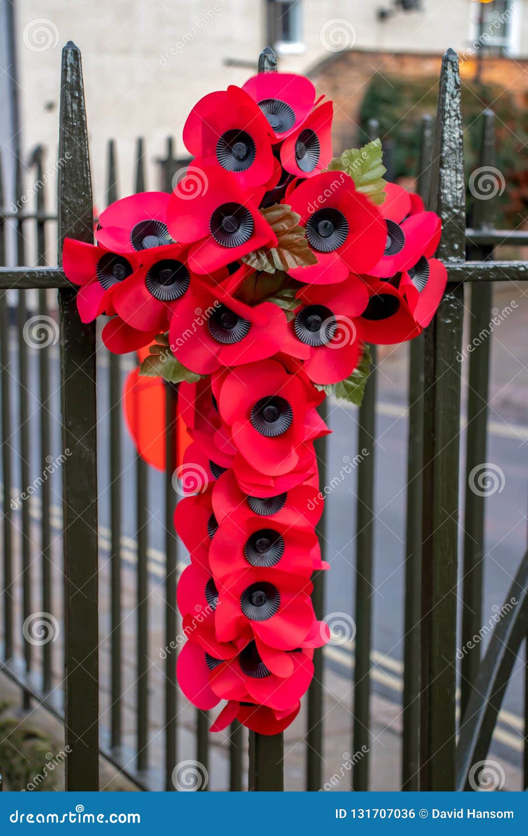 A Floral Commemoration Marking the End of the First World War Stock ...