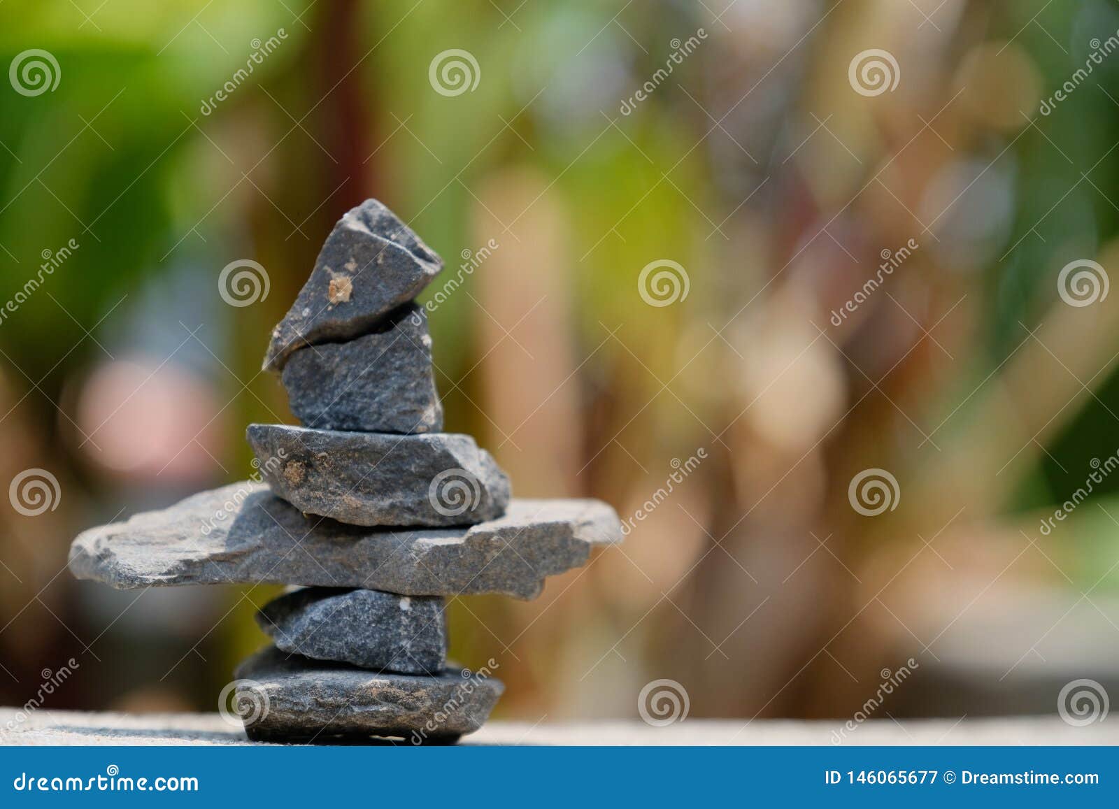 Arrangement of Stones According To the Zen Method Stock Image - Image ...