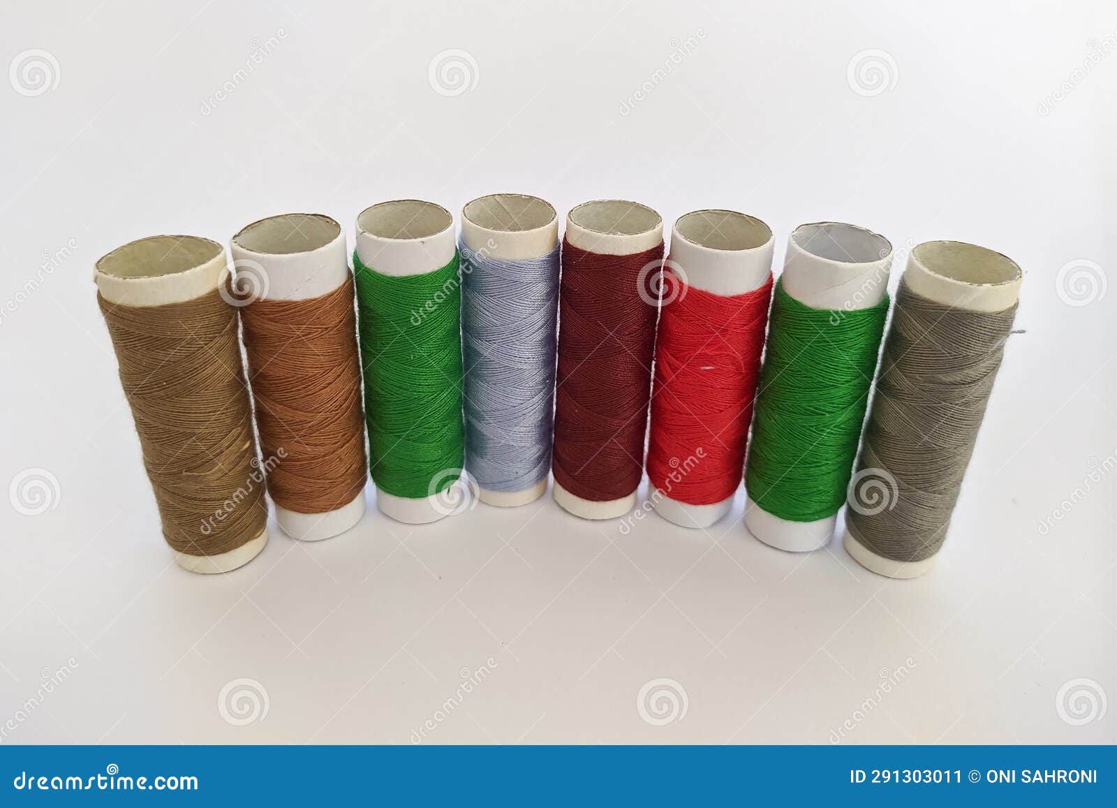 Arrangement of Threads in Horizontal Rows Stock Image - Image of hand ...