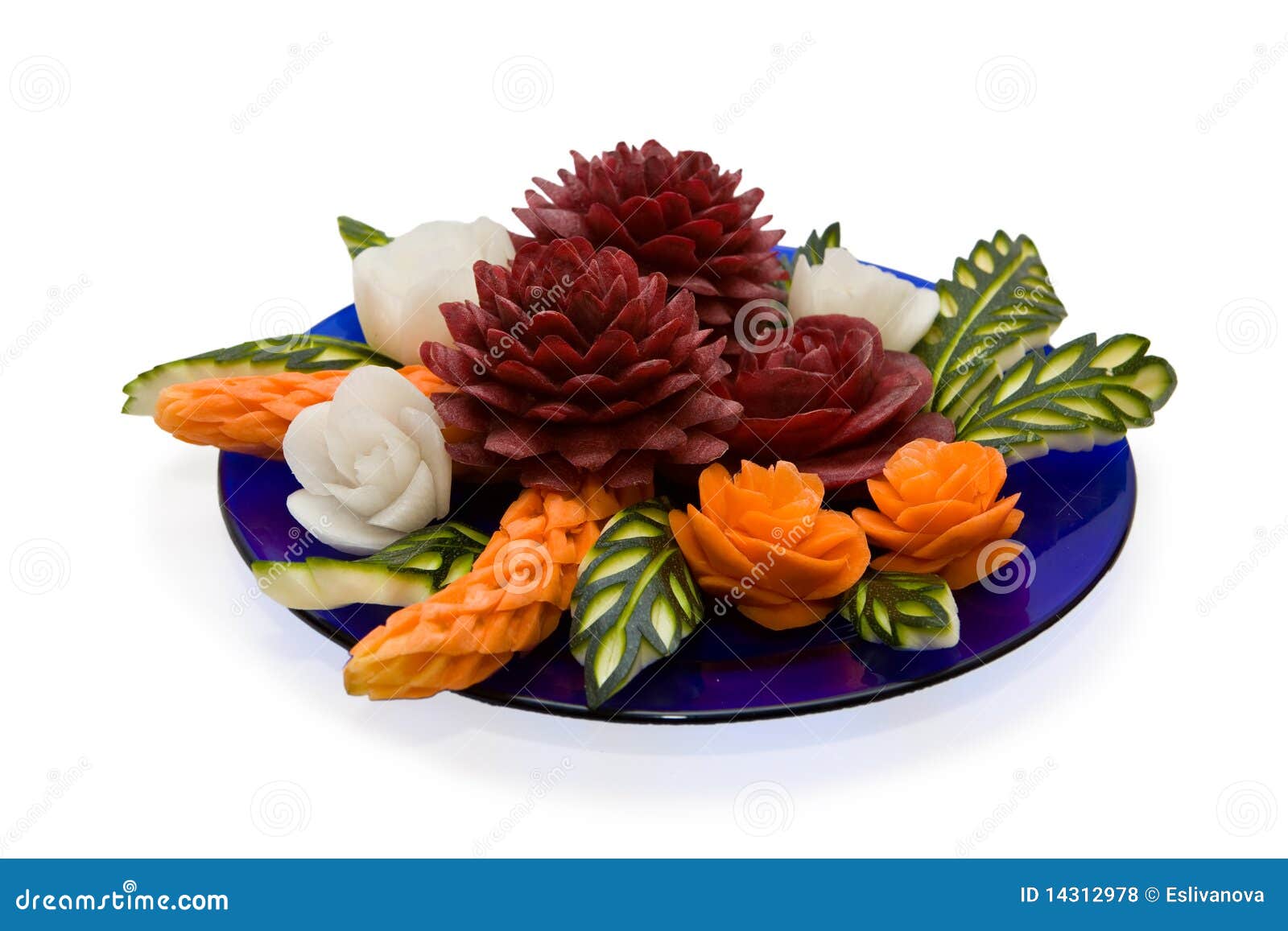 Arrangement of Vegetables - Carving Stock Photo - Image of ornament ...