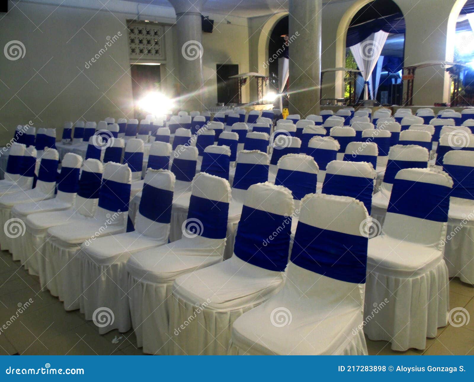 Arrangement of Wedding Reception Chairs with a Classic Style a More ...