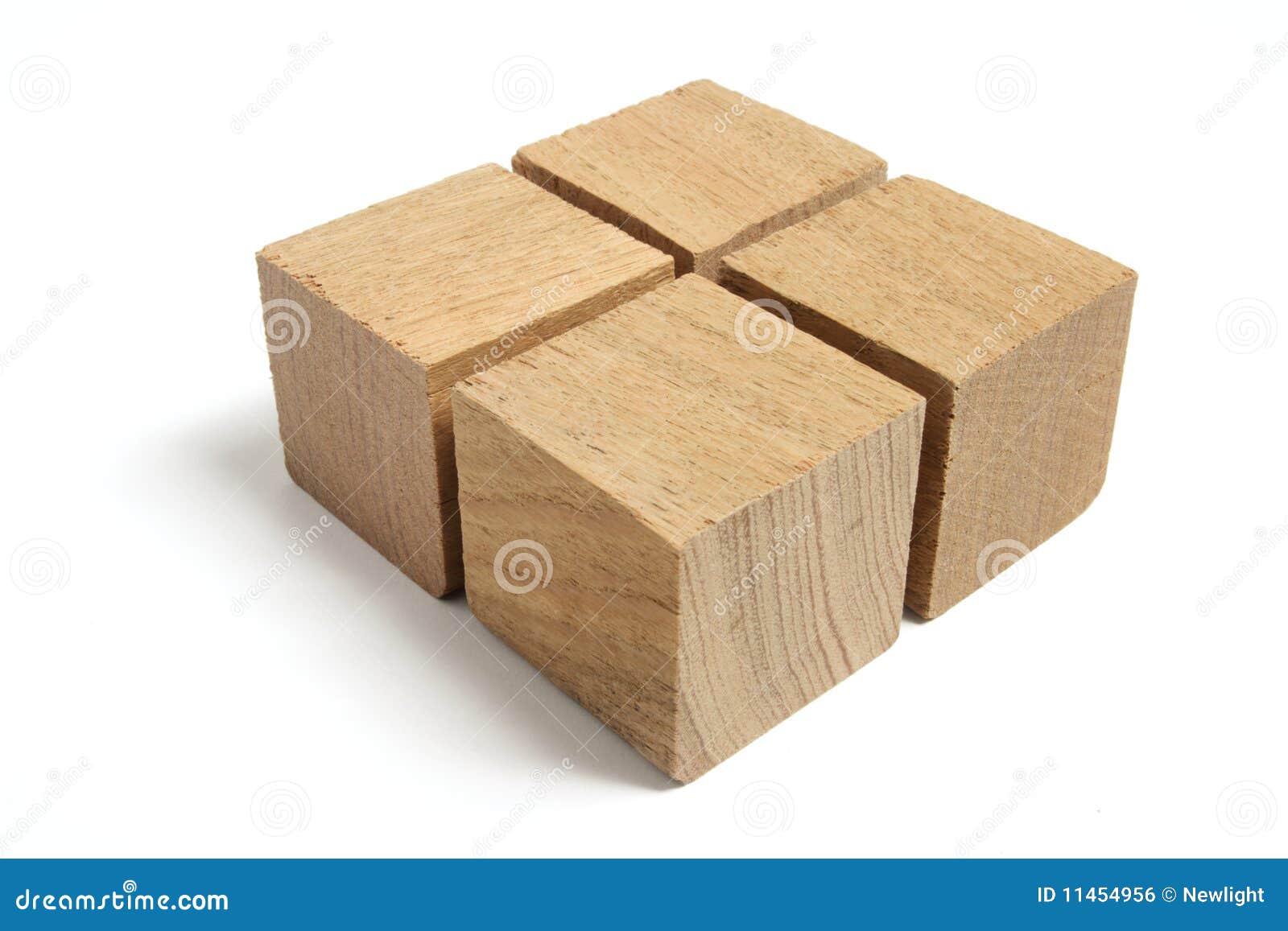 Arrangement of Wooden Blocks Stock Photo - Image of still, studio: 11454956