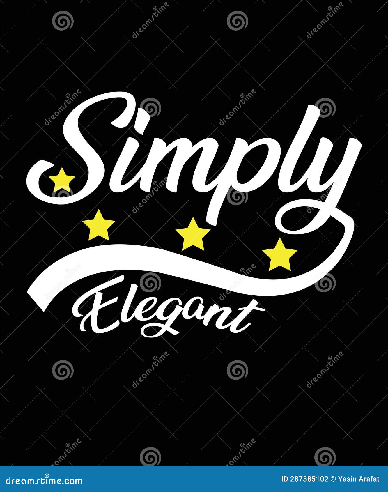 Simply Elegant Typography Design Stock Vector - Illustration of retro ...