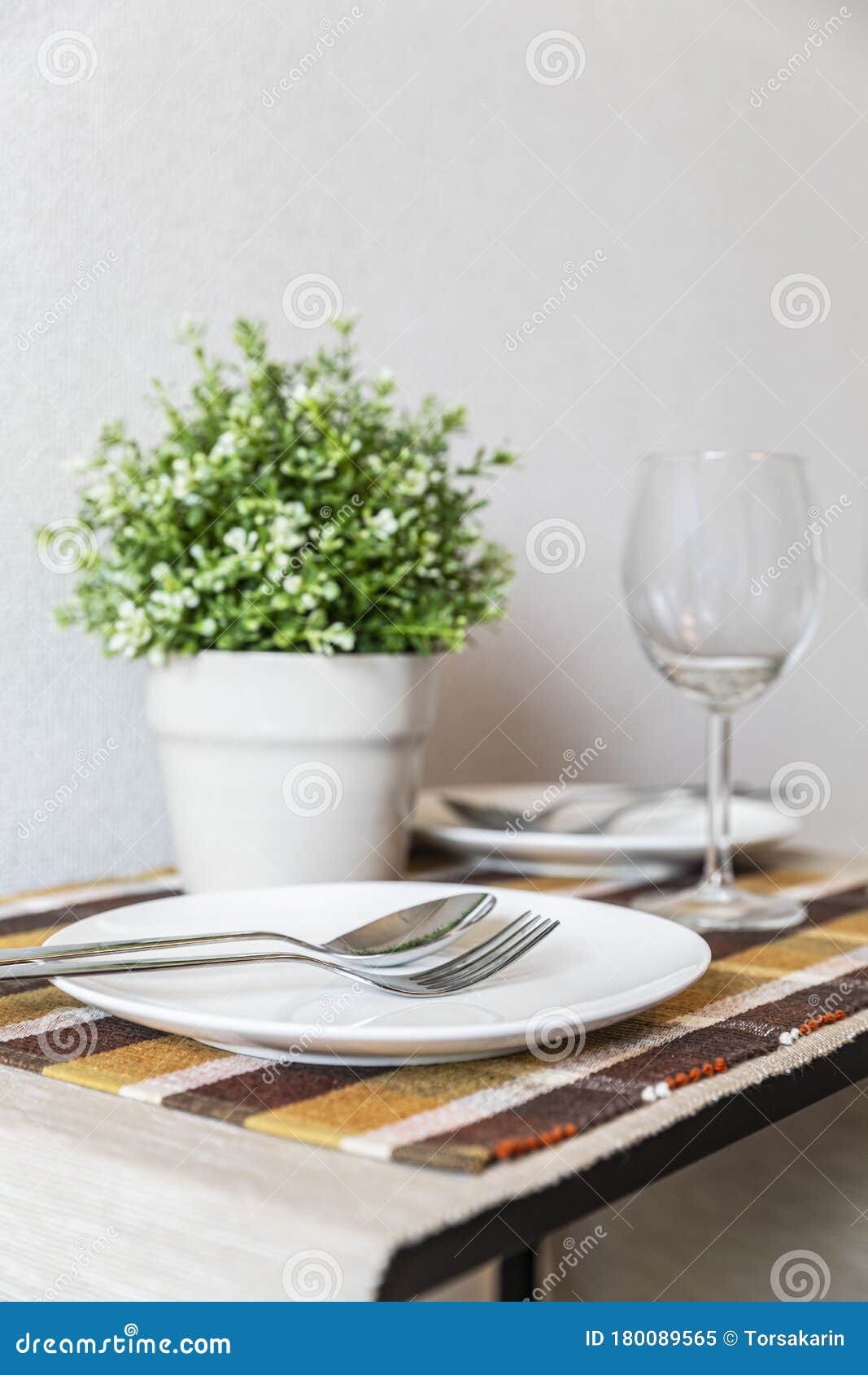 Arranging dinner tables stock image. Image of home, arranged - 180089565