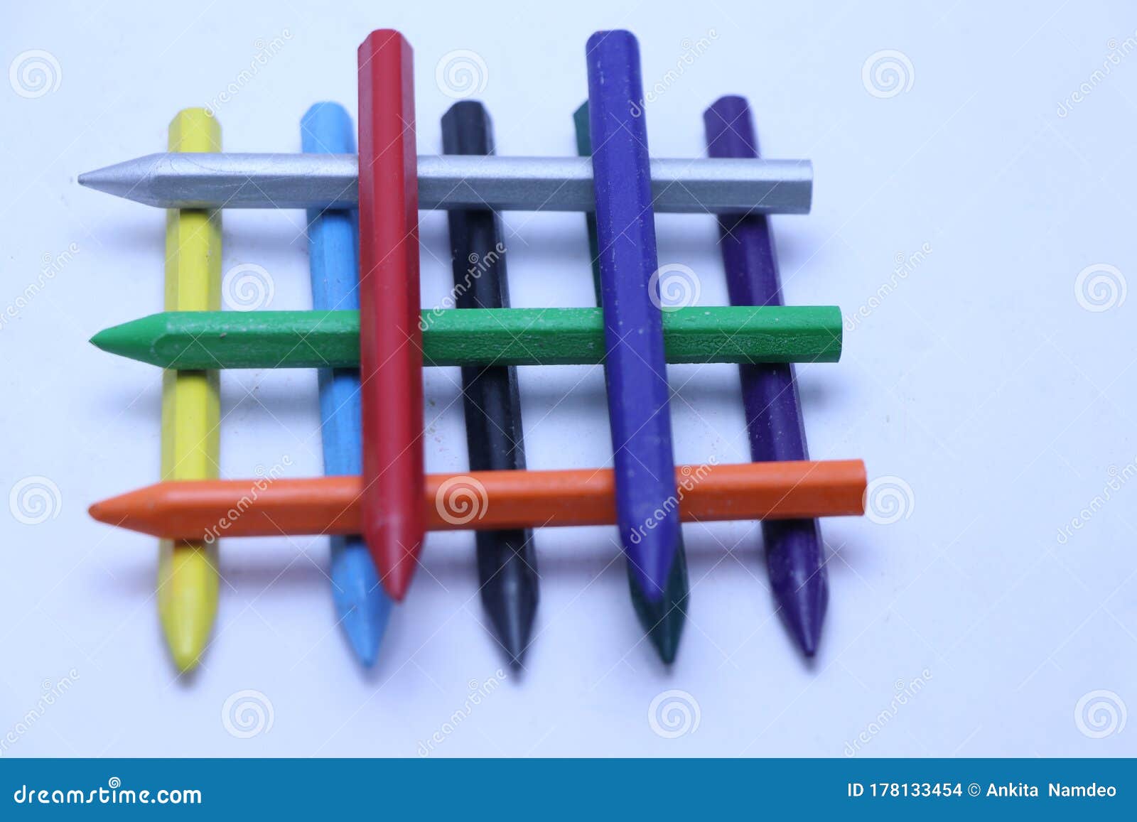 Arranging this Type of Different Colors in a Row Stock Photo - Image of ...