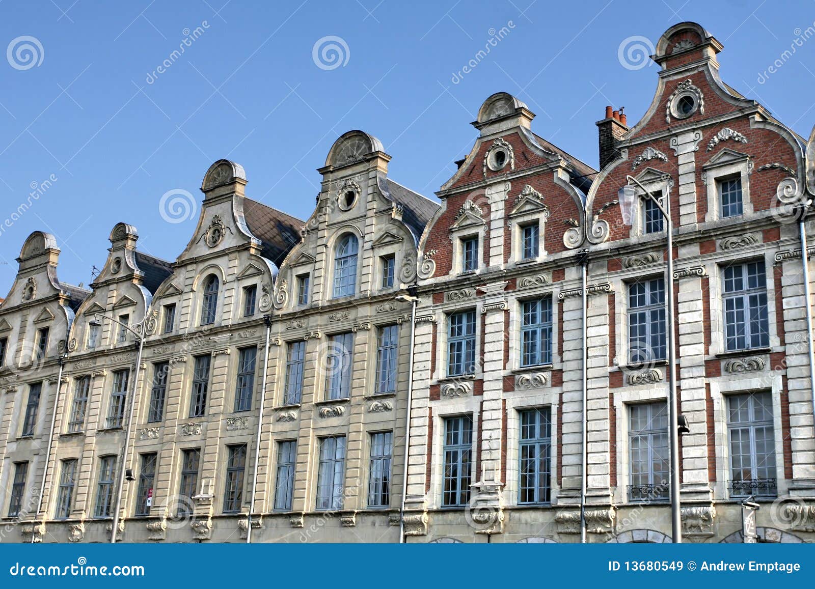 Arras Main Square in France Stock Image - Image of medieval, warfare ...