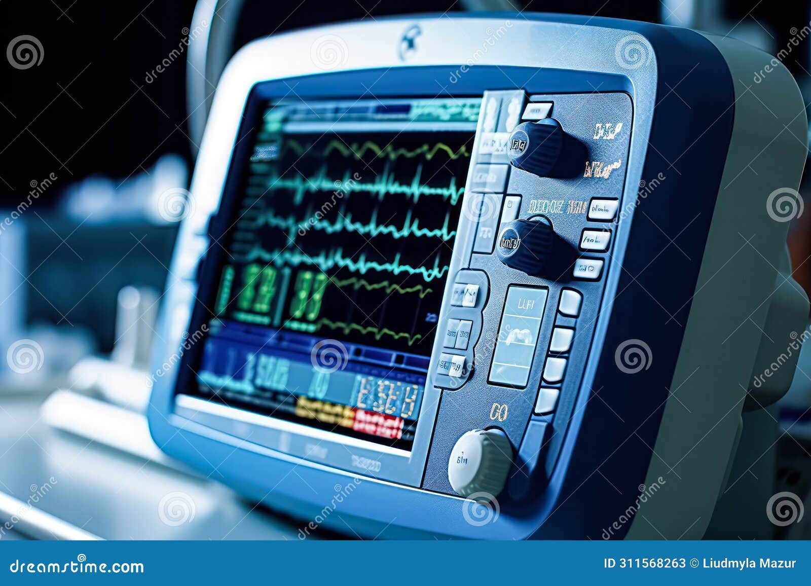 An Array of Advanced Medical Equipment and Devices Arranged Stock Image ...