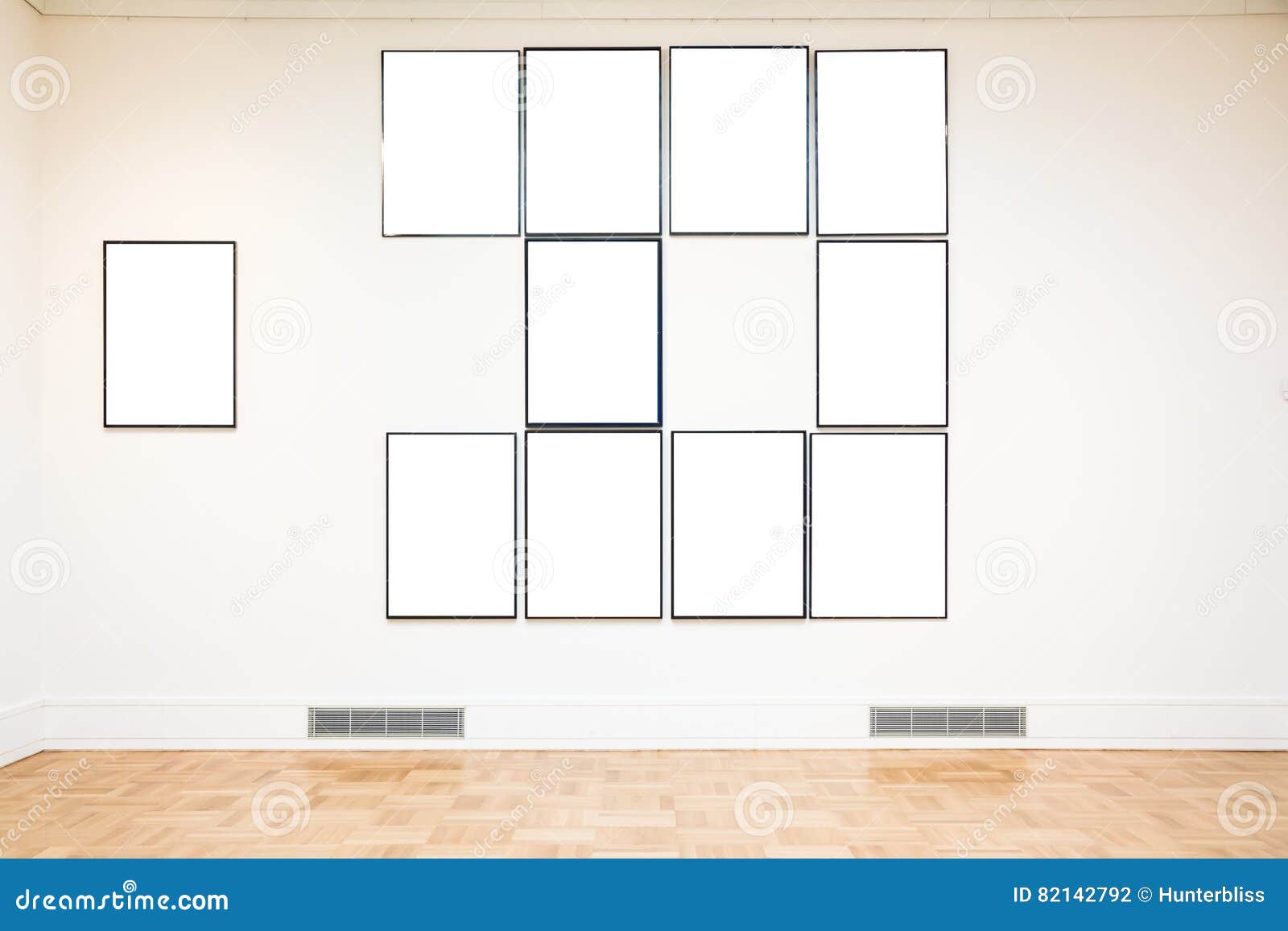 Array Art Museum Frame Wall Minimal Design White Isolated Stock Photo ...
