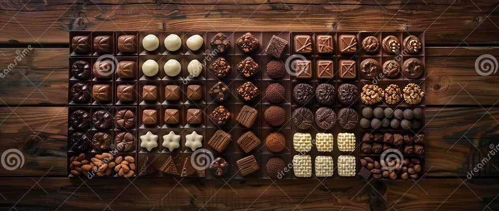 An Array of Assorted Chocolate Bars, Including White, Milk, and Dark ...
